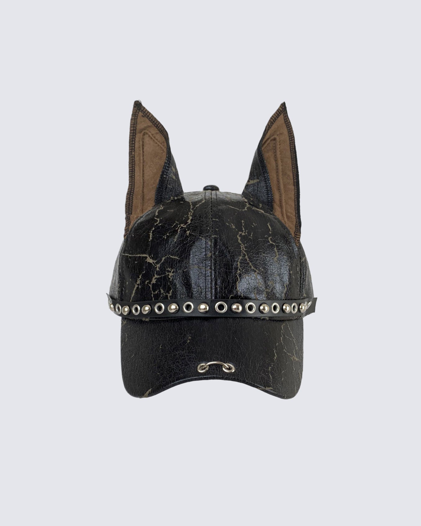 American Doberman Dog Ear Leather Duckbill Cap – KIIKIO