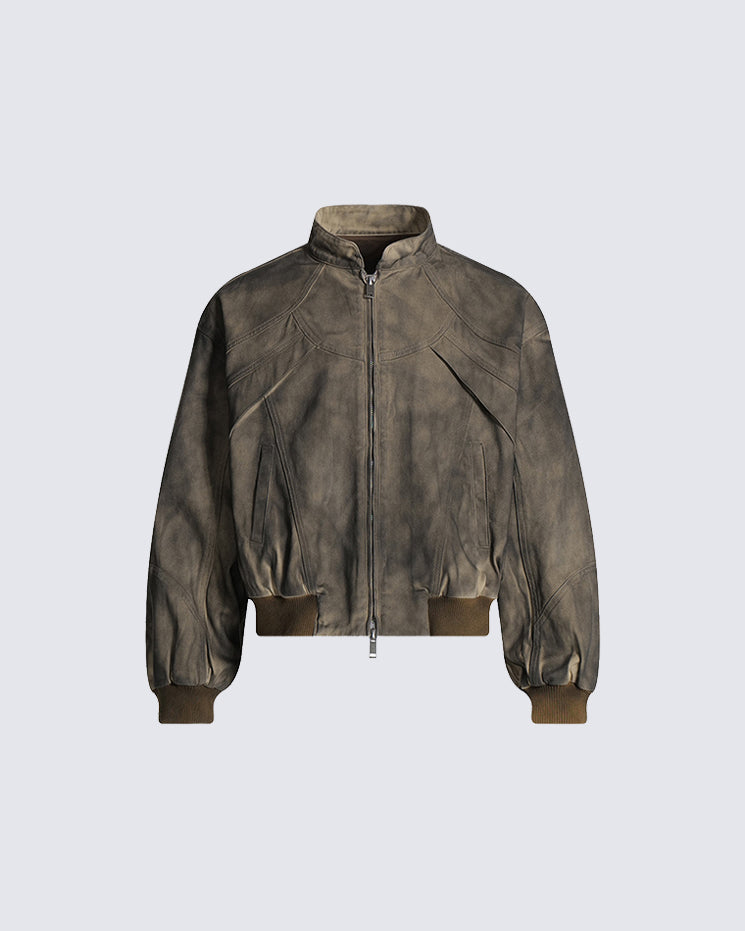 Post-Apocalyptic Dyed Cotton Jacket – KIIKIO
