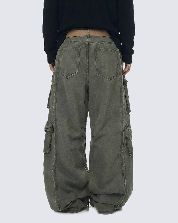 Multi-Pocket Utility Cargo Pants – KIIKIO