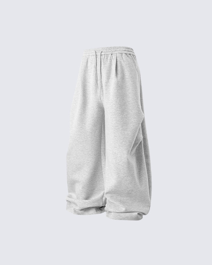 KIIKIO Oversized Stacked Sweatpants – Cozy Wide-Leg Loungewear for ...