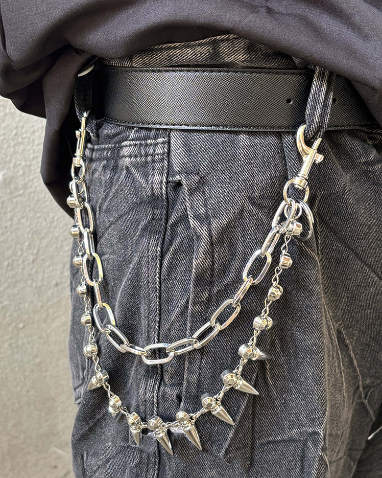 Dark Punk Metal Bullet Pants Chain & Necklace – KIIKIO