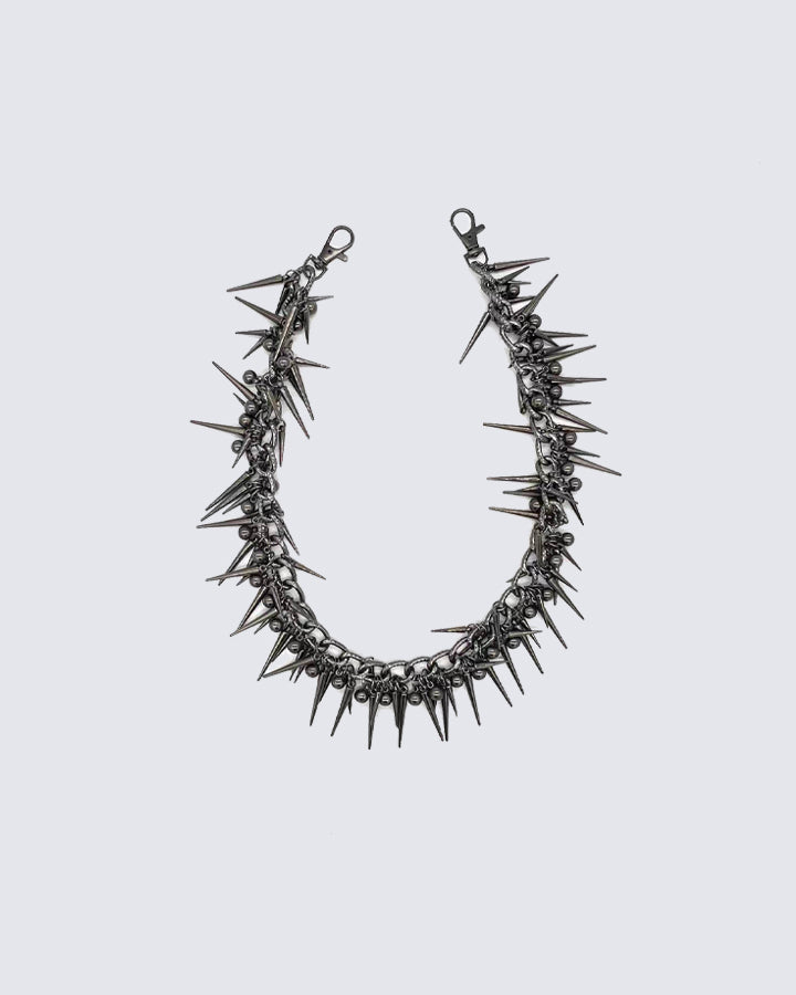 Punk hip-hop spike metal chain – KIIKIO