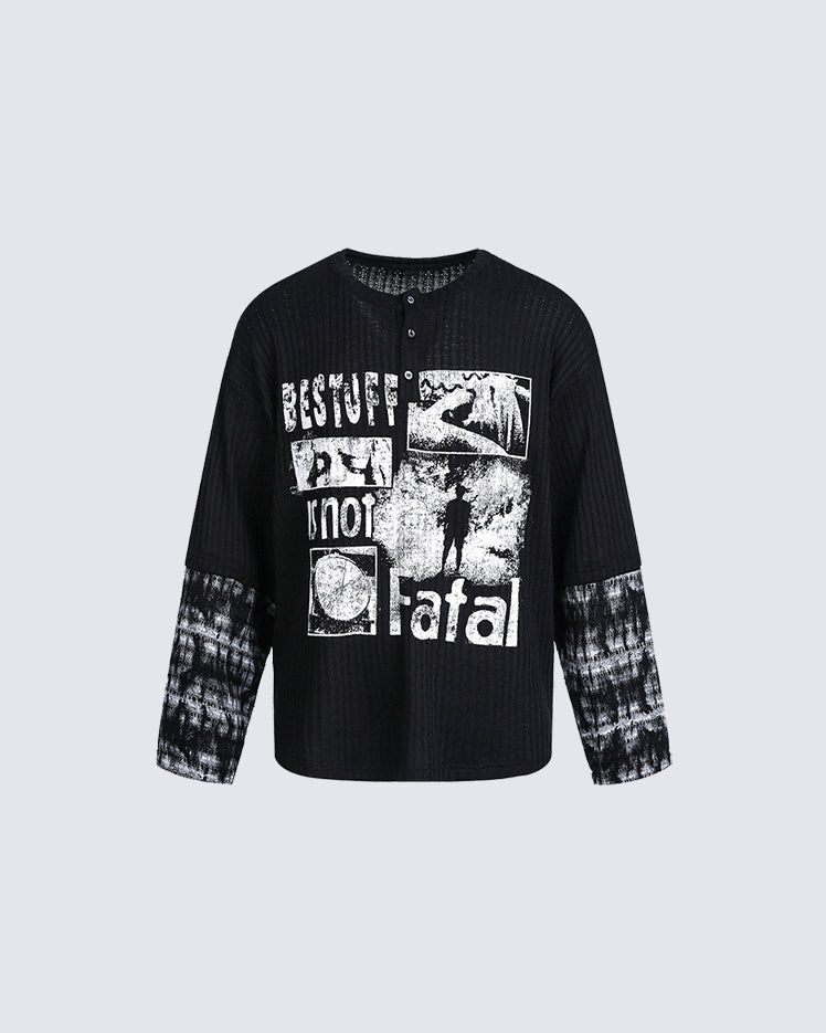 2026 Vintage Ribbed Texture Sweatshirt – KIIKIO